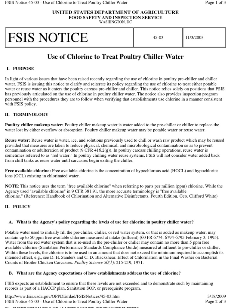 Chiller | PDF | Poultry Farming | Hazard Analysis And Critical Control ...