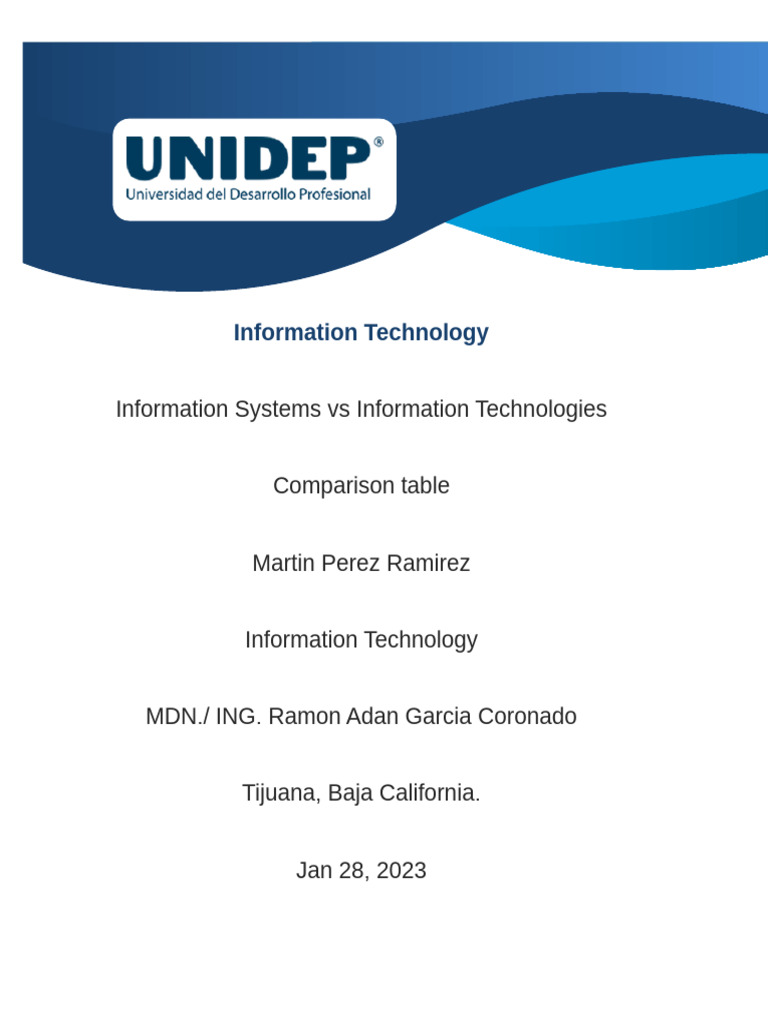 Information Systems vs. Technology Explained | PDF | System | Information
