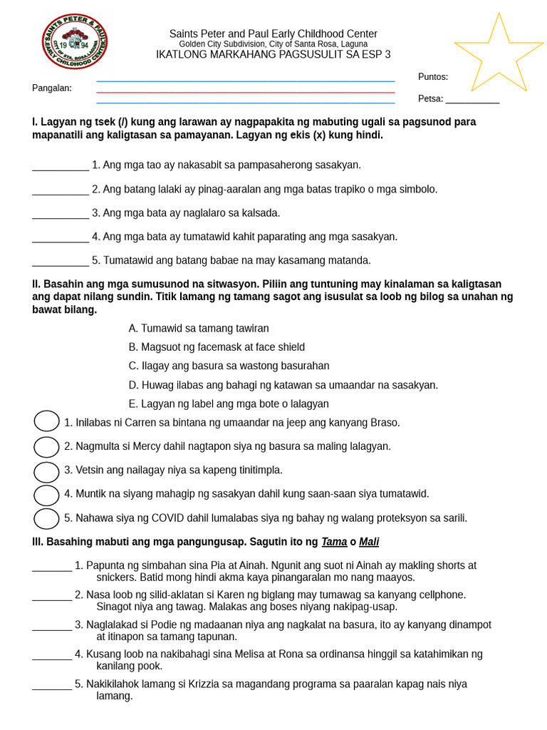 3rdQ. Periodical ESP3 | PDF