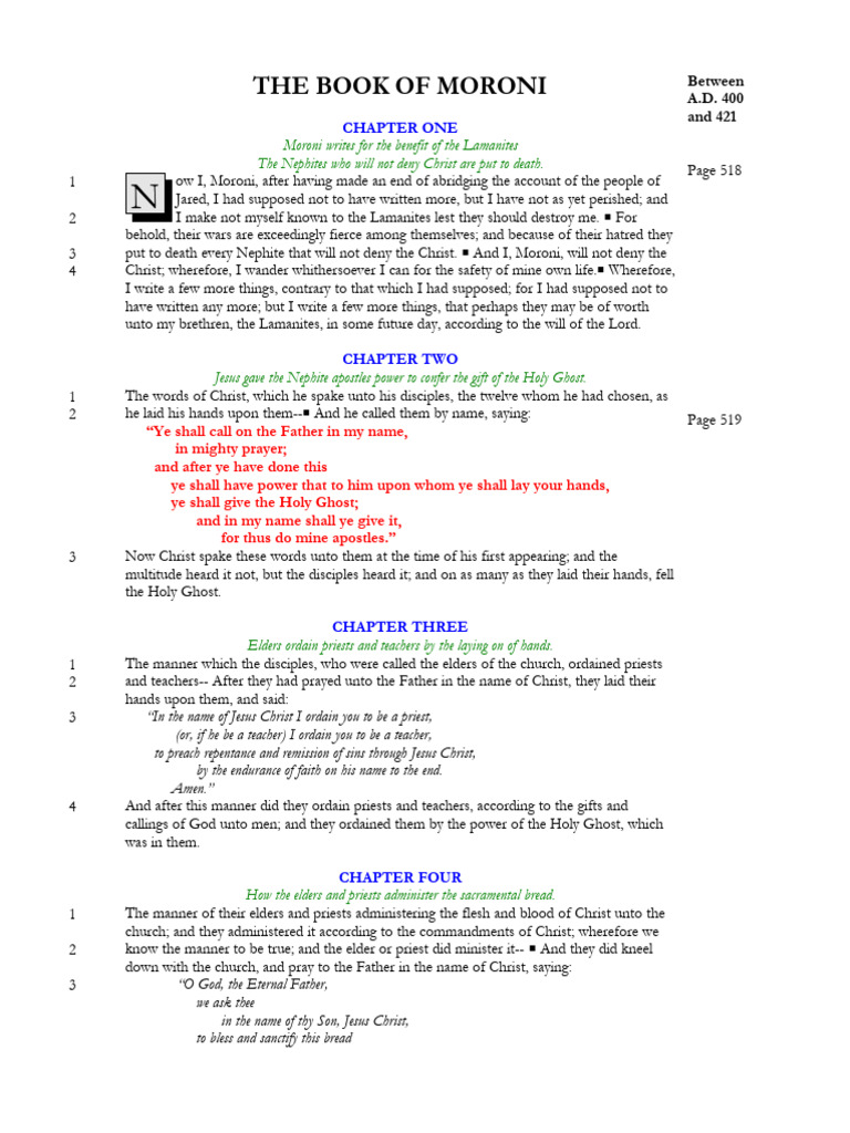 Moroni Pdf Baptism God The Father