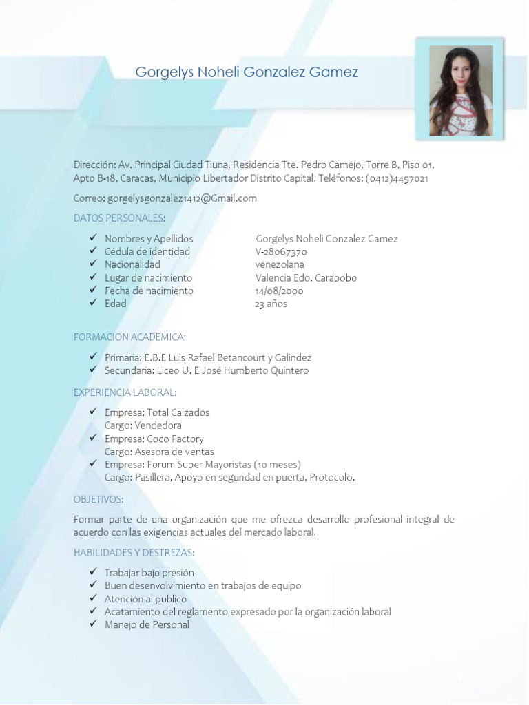 Curriculum Gorgelys 2023 CCS | PDF