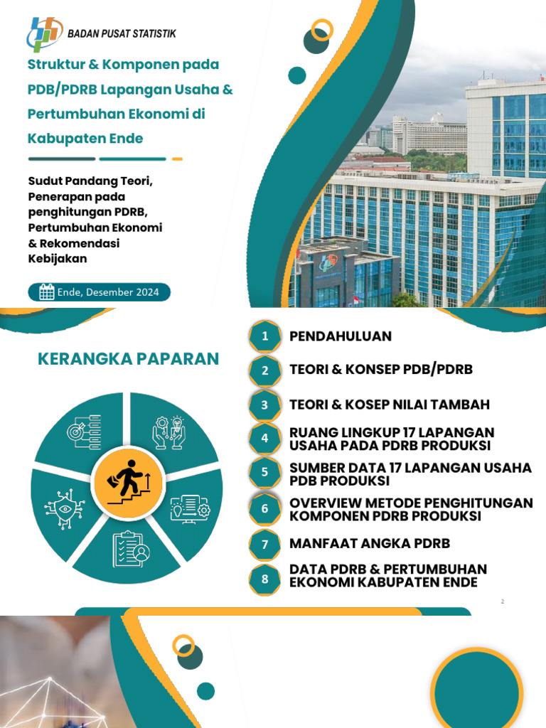 Materi Struktur & Komponen Pada PDB Lapangan Usaha Di Ende | PDF