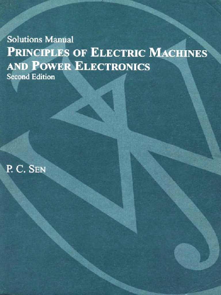 Electric Machines Solutions Manual | PDF | Books