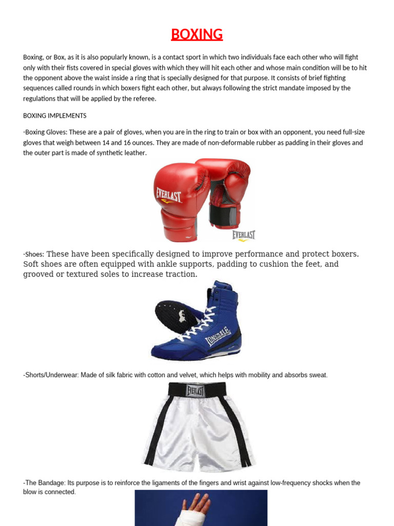 THE BOXING | PDF | Hand
