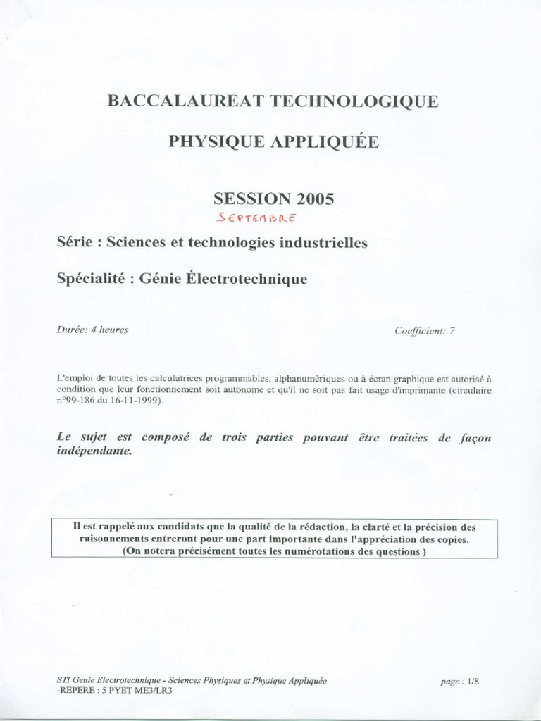 National Septembre 2005 | PDF