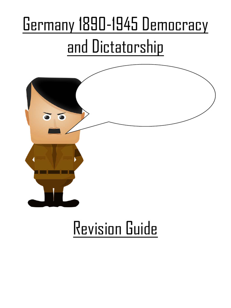 History Germany Revision Guide | PDF | Weimar Republic | Nazi Germany