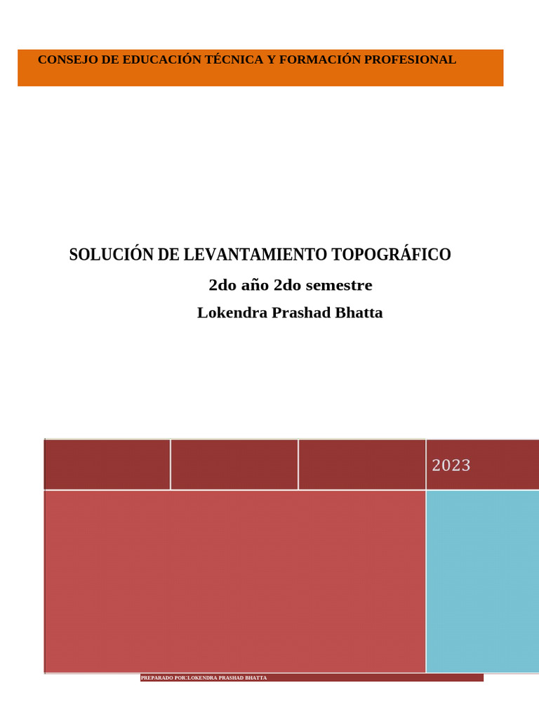 Guía de Levantamiento Topográfico | PDF | Topografía | Pendiente