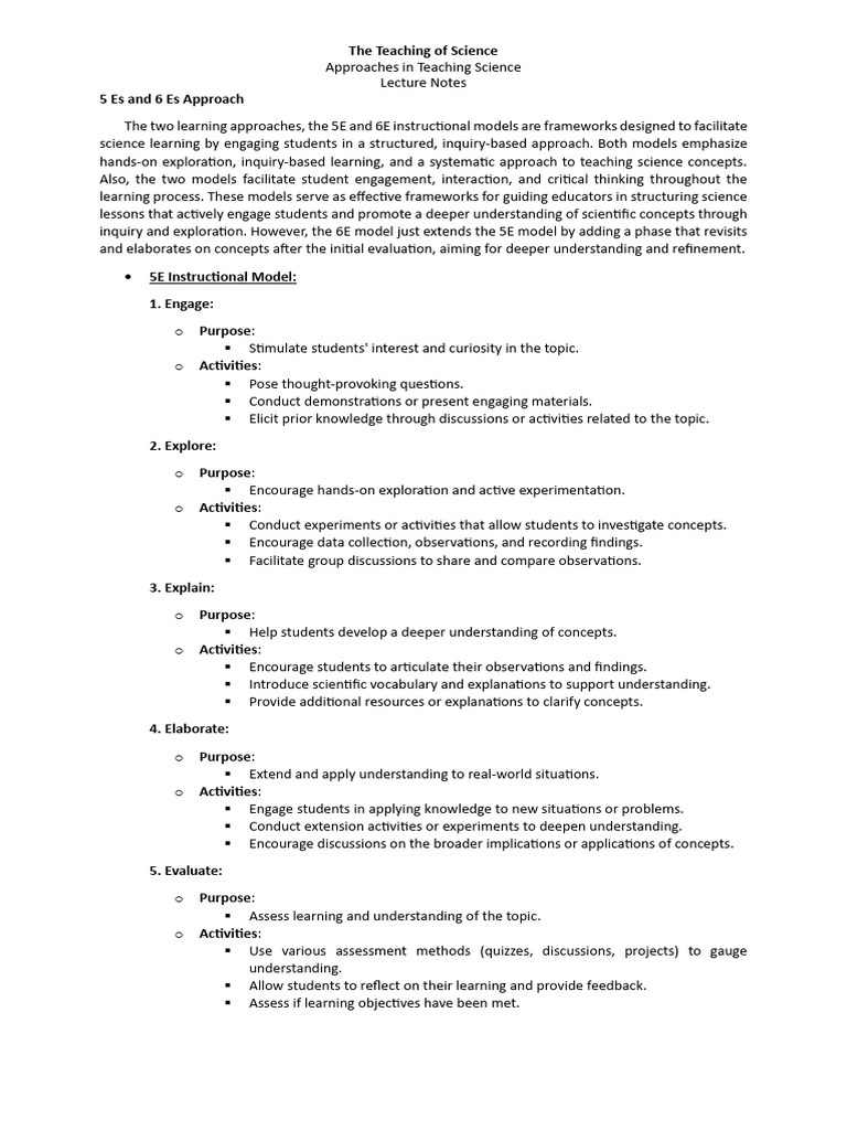 The Teaching of Science | PDF | Inquiry Based Learning | Science