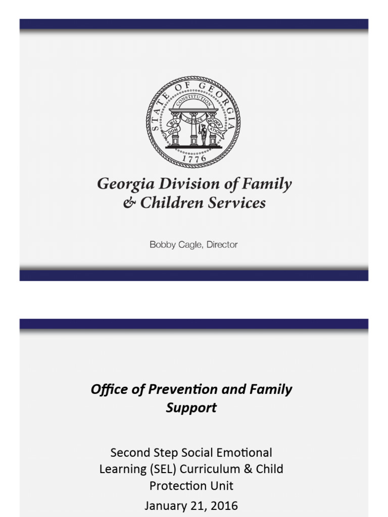 Georgia Second Step SEL Curriculum Guide | PDF | Teachers | Youth
