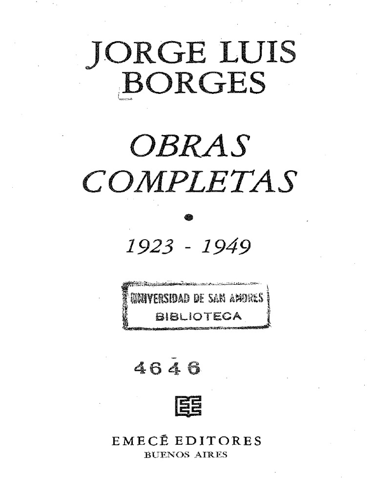 Ficciones de Borges: El Sur | PDF