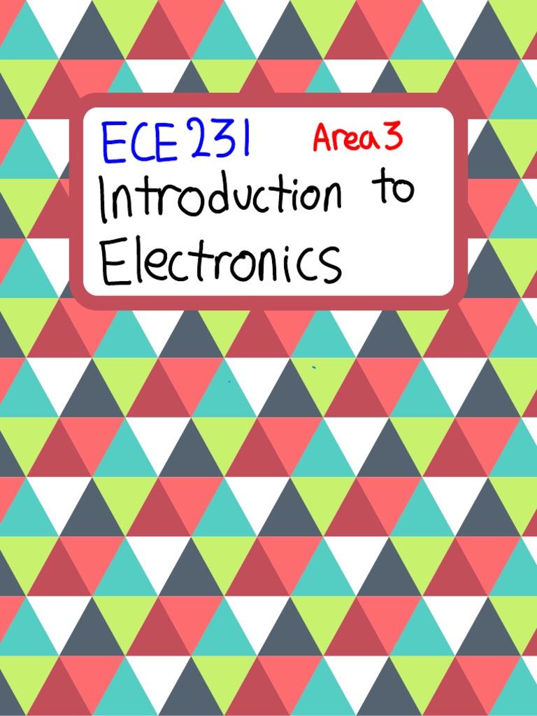 ECE 231 Revision | PDF | Amplifier | Operational Amplifier