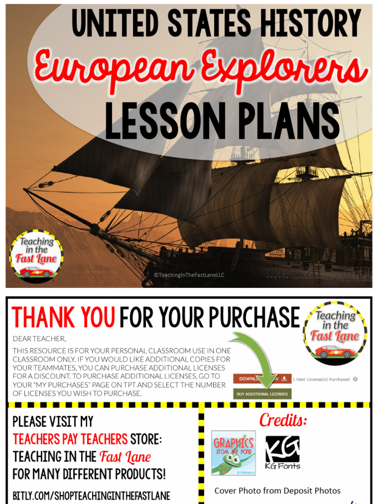 European Explorers: Lesson Plans | PDF | Cognition | Learning