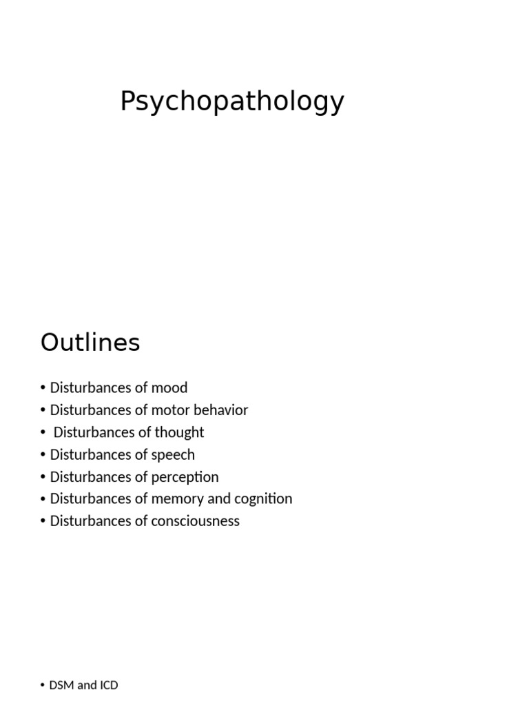 Psychopathology | PDF | Hallucination | Delusion