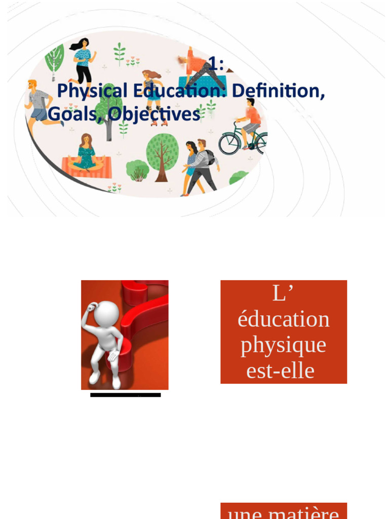 Éducation Physique : Importance et Objectifs | PDF | Éducation physique ...