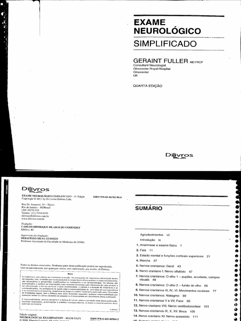 Exame Neurologico Simplificado | PDF
