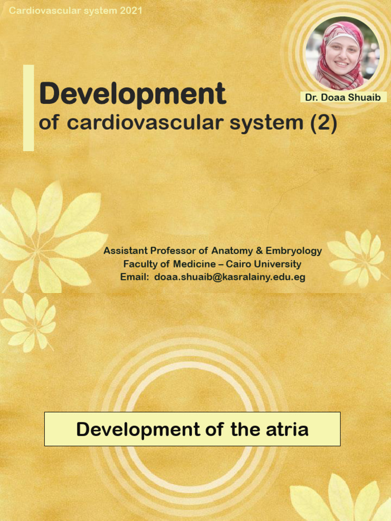 Development of The Heart 2 - (Doaa) 2021 | PDF | Atrium (Heart) | Heart ...