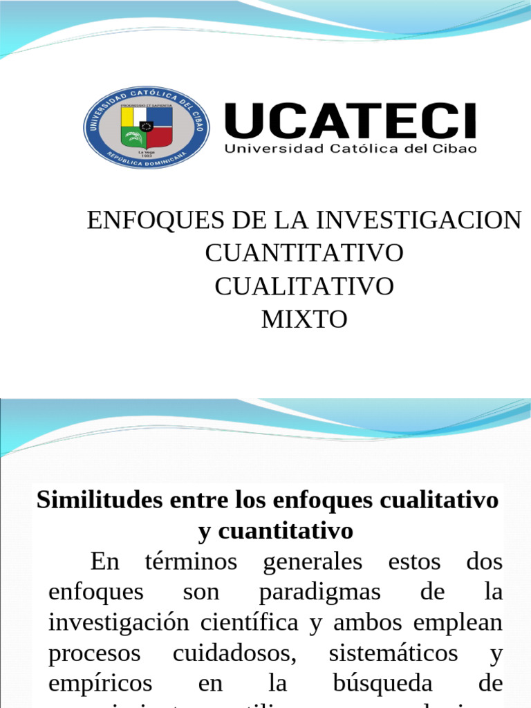 ENFOQUES CUANTITATIVOS Y CUALITATIVOS (1) | PDF | Investigación cuantitativa | Método científico