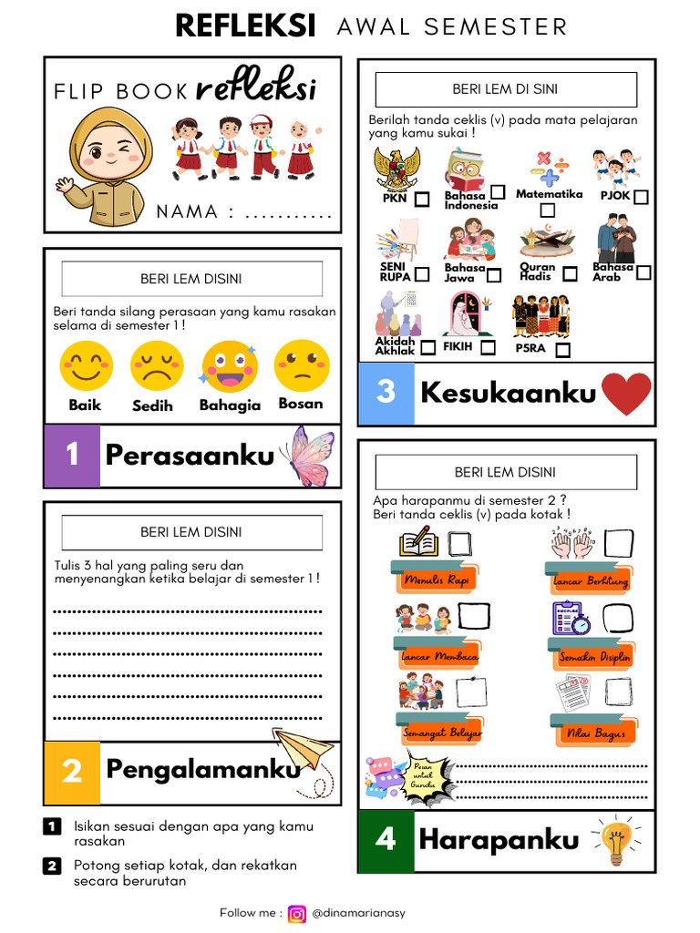 Refleksi Siswa Awal Semester | PDF