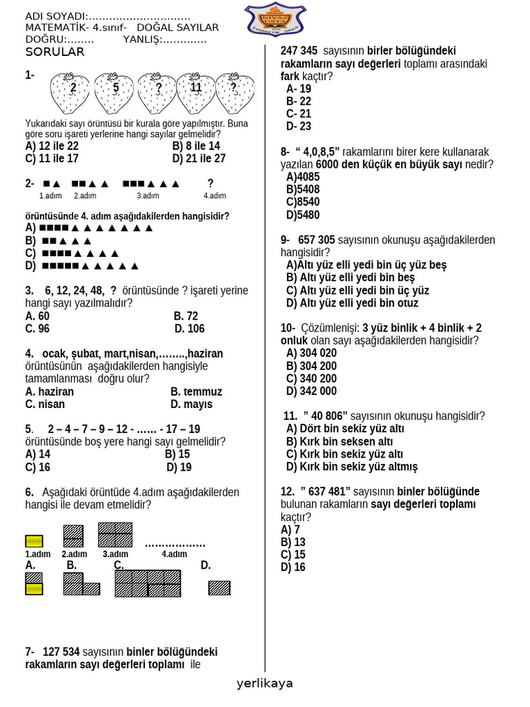 Sayilar Konupektrme 6 | PDF