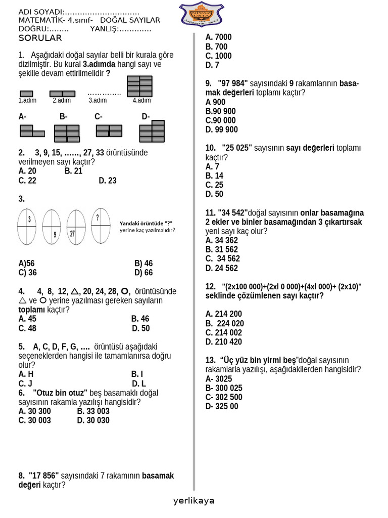 Sayilar Konupektrme 4 | PDF