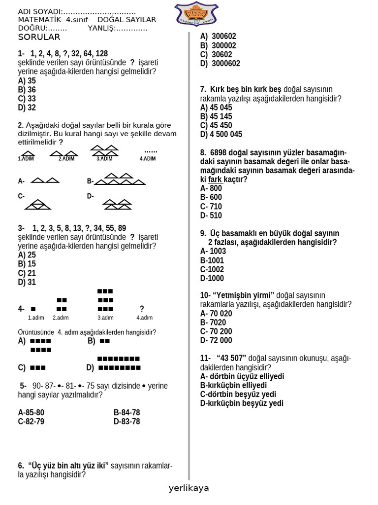 Sayilar Konupektrme 8 | PDF