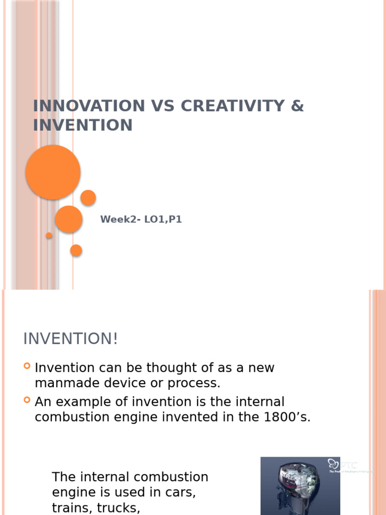 Innovation Vs Creativity & Invention | PDF | Invention | Innovation