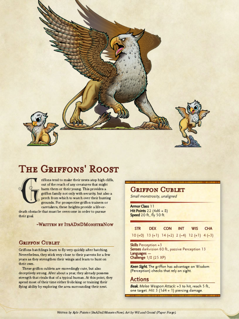 Griffon and Creature Guide | PDF | Snake