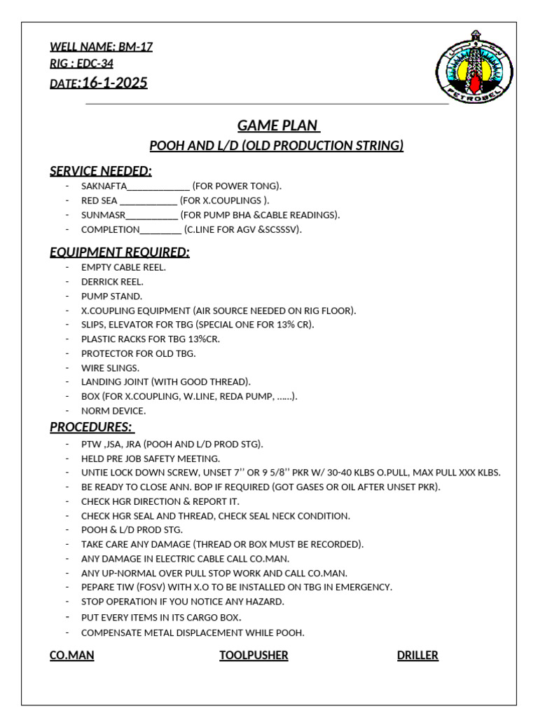 Game Plans Poh Old Prod Strg | PDF