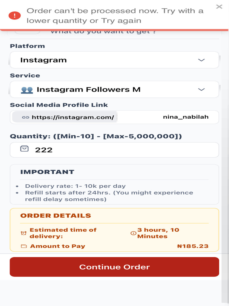 Instagram Followers Order Guide | PDF