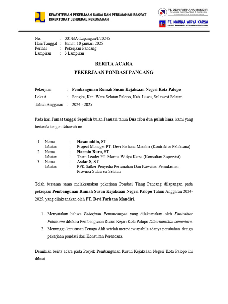 BA Pancang Rev3 | PDF