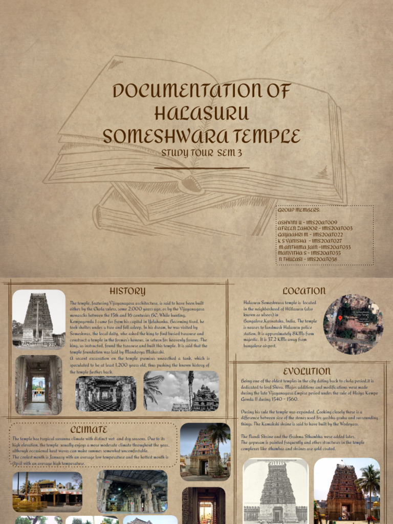 HALASURU SOMESHWARA TEMPLE | PDF