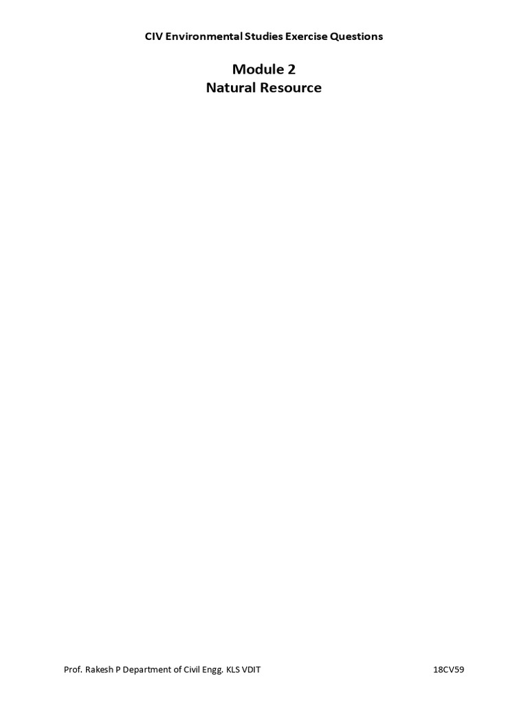 Module 2 and Module 3 Practise Questions Esk | PDF | Noise | Nitrate
