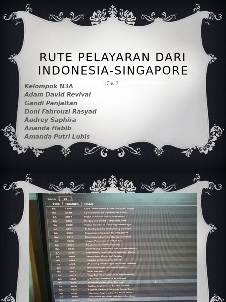 Rute Pelayaran Dari Indonesia-Singapore | PDF