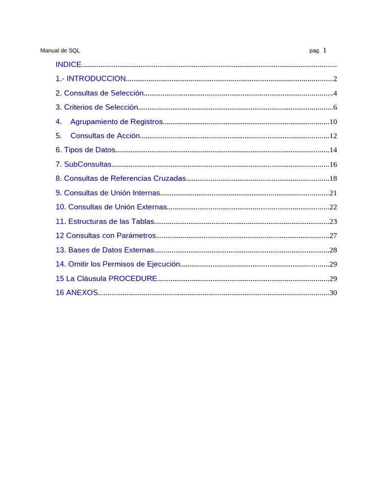 Manual de SQL | PDF | SQL | Paradigmas de programación