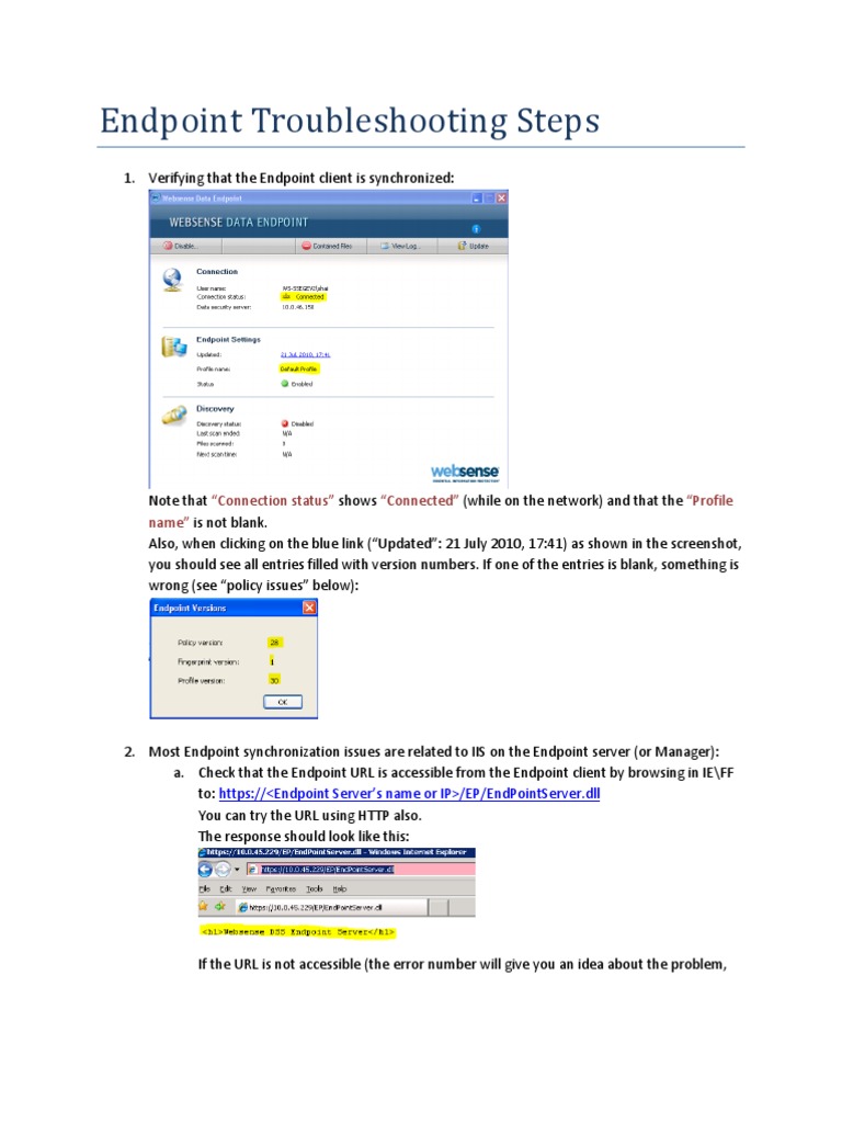 Endpoint Troubleshooting Steps-1 | PDF | Public Key Certificate ...