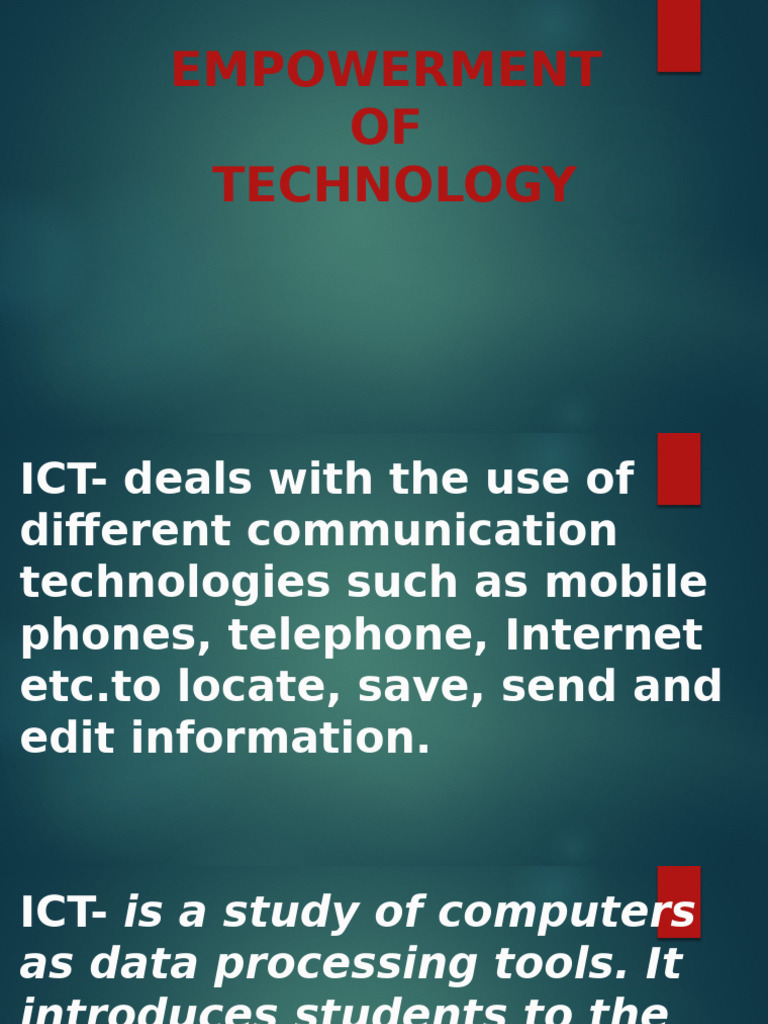 ICT Basics for Students | PDF