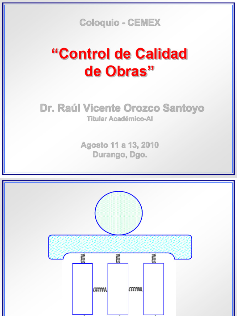 Control de Calidad en Obras Civiles | PDF | Hormigón | Ingeniería ...
