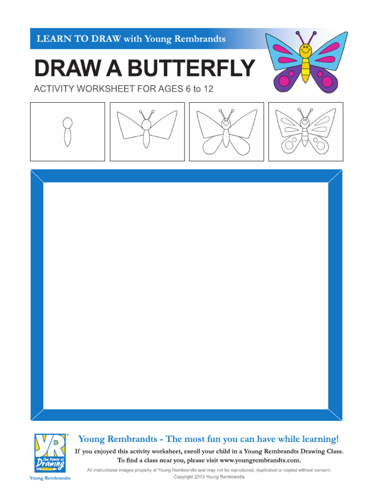 How To Draw A Shape Butterfly | PDF