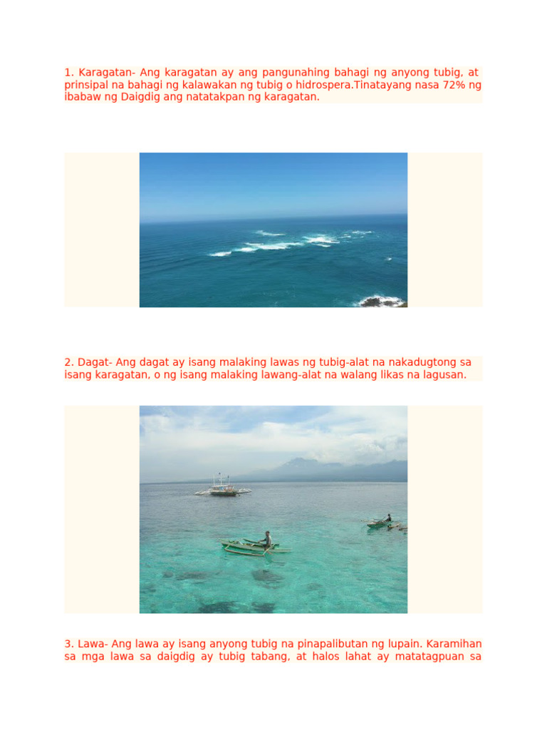 Anyong Tubig | PDF