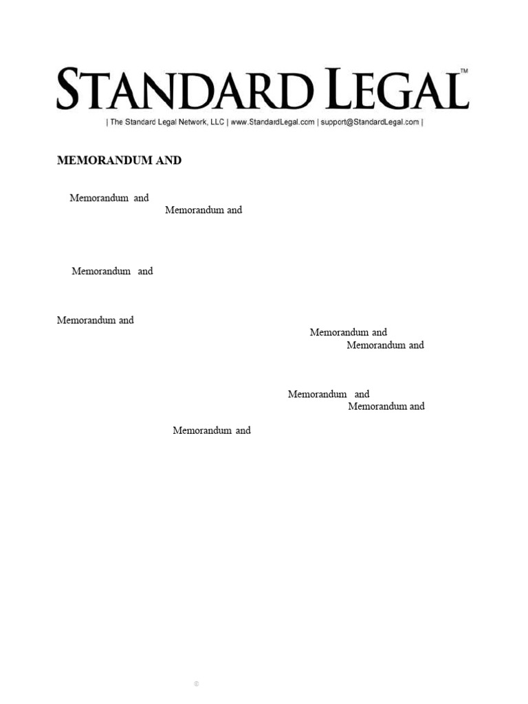 Memorandum and Certificate of Trust Guide | PDF | Trustee | Expense