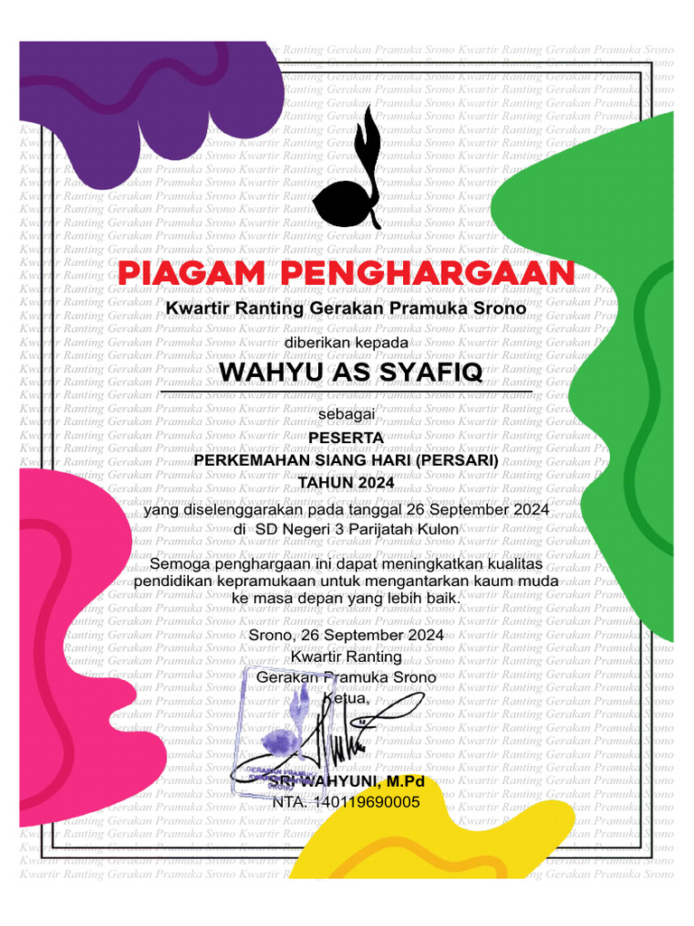 E Piagam | PDF