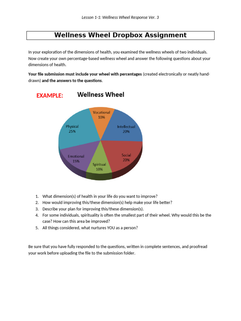1.1 Ver 3 - Wellness Wheel Dropbox | PDF