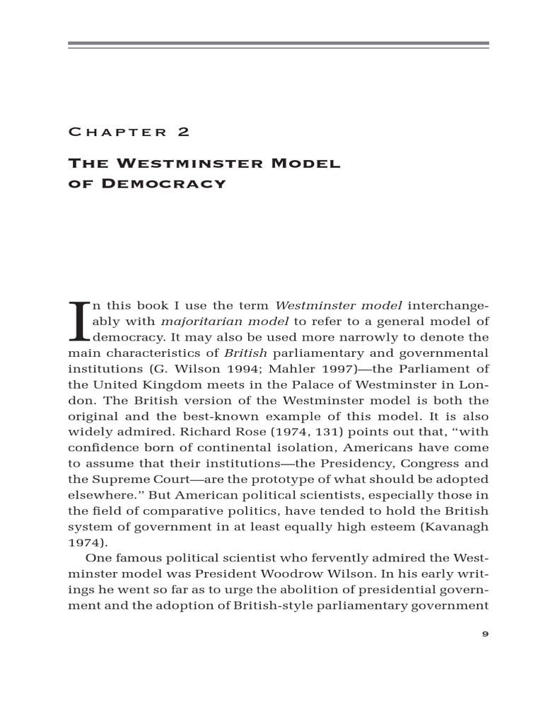 Lijphart (2012) Patterns of Democracy (CH 2) | PDF | Constitution ...