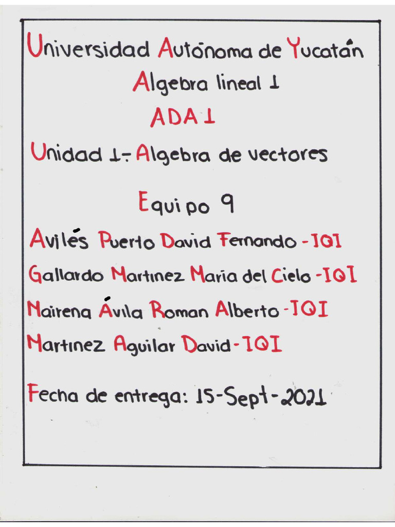 Ada 1 - Equipo 9 | PDF