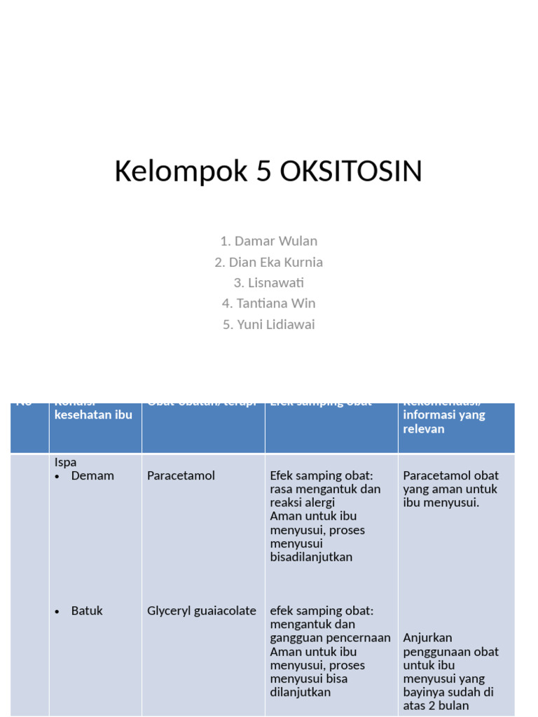 Kelompok 5 OKSITOSIN | PDF