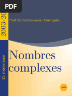 Série D'exercices - Math - Complexes - Bac Technique (2017-2018) MR Slimen Lazher | PDF | Nombre ...