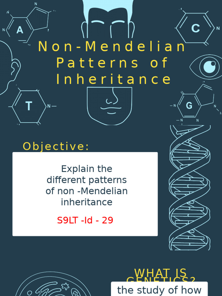 S9Q1W3 Non Mendelian Patterns | PDF | Dominance (Genetics) | Allele