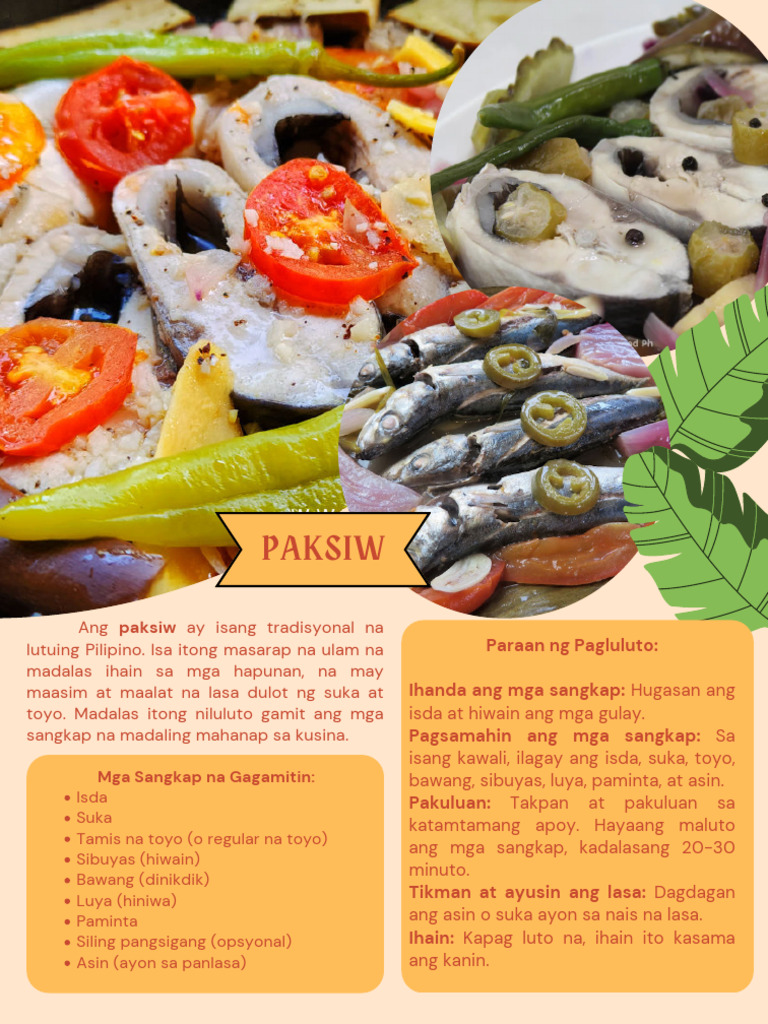 Pagkaing Pinoy | PDF