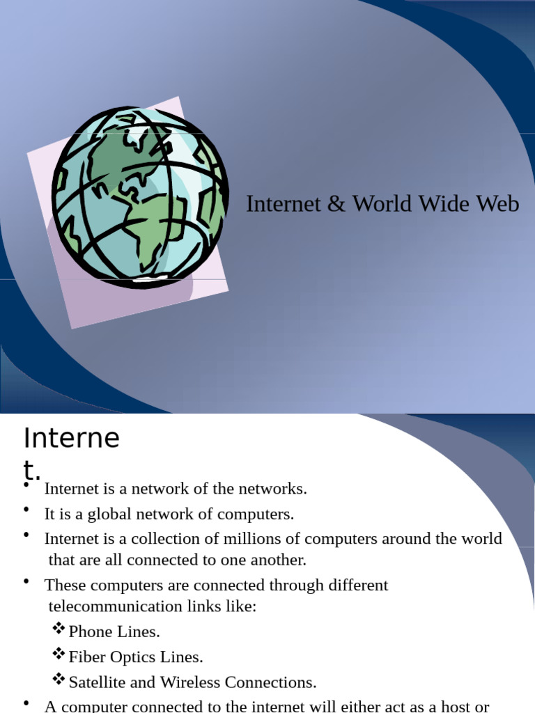 Internet & World Wide Web | PDF | World Wide Web | Internet & Web