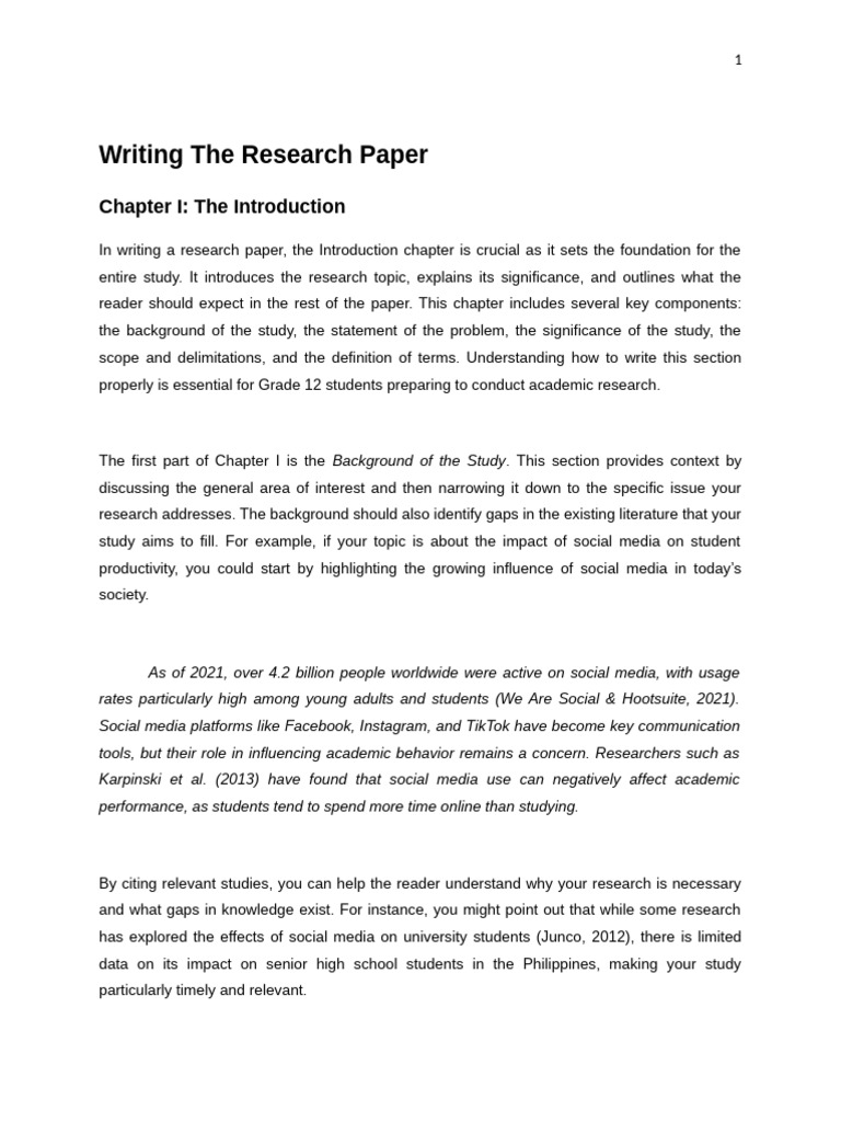 EAPP Chapter I To VI Writing The Research Paper | PDF | Quantitative ...